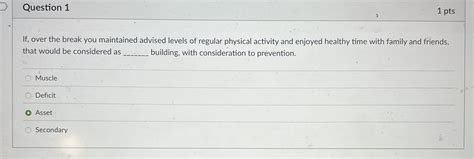 Solved Question 11 ﻿ptsif ﻿over The Break You Maintained