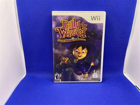 Nintendo Wii Billy The Wizard Rocket Broomstick Racing Cib