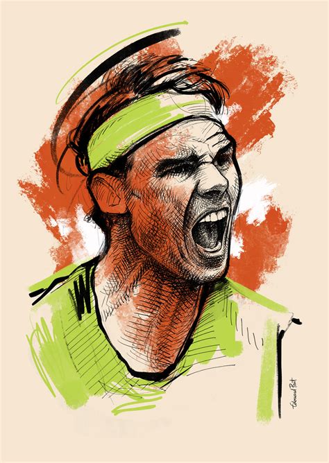 Rafael Nadal Personal Project Edouard Pont Illustration