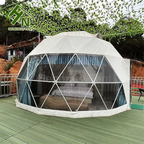 Tiny Hotel House Eco Heated Geodesic Igloo Dome Camping Tent Pvc