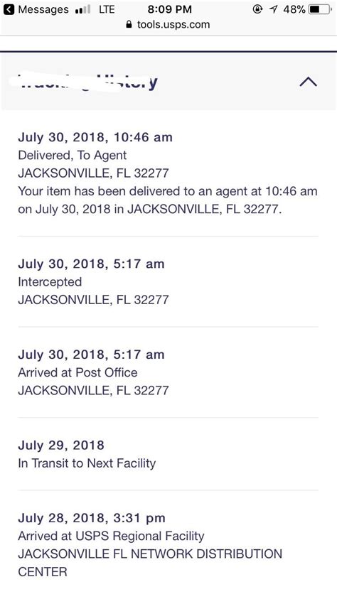 Help Used Package Intercept Now It Says Delivered To Agent R Usps