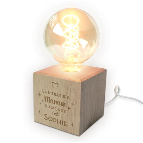 Lampe Ampoule Led Filament Personnalisée Pour Maman