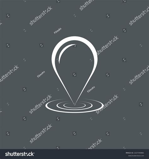 Map Pin Pointer Route Gps Location Stock Vector Royalty Free 2227540881 Shutterstock