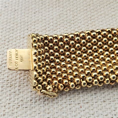 Tiffany And Co Italy 18k Yellow Gold Bracelet Wbox Circa 1960s For