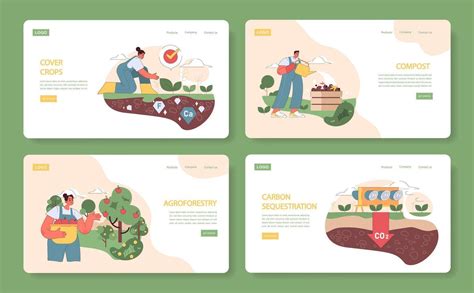 Regenerative Agriculture Techniques Set 41168618 Vector Art At Vecteezy