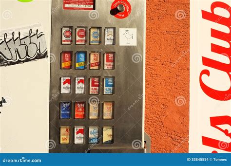 Cigarette Machine Editorial Stock Image Image Of Copy 33845554