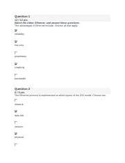 What Is Ethernet VideoQuiz Docx Question 1 12 12 Pts Watch The Video Ethernet And Answer