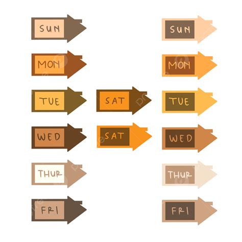 Label Banner Weekly Collection Weekly Clipart Weekly Planner