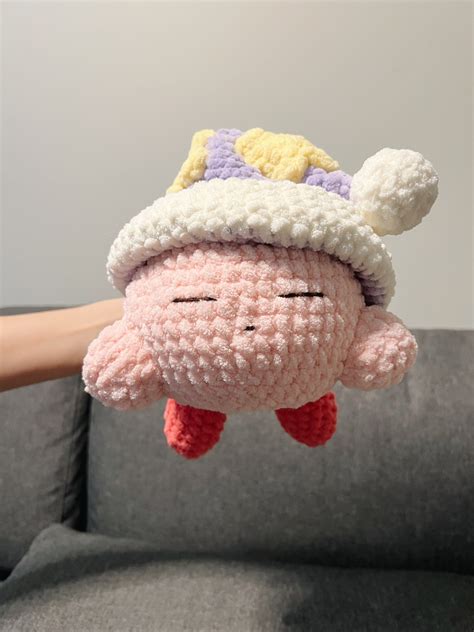 Sleeping Kirby Crochet Plushie Etsy