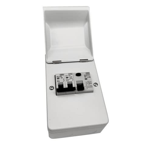 4 Way Compact Metal Garage Unit With Rcd 6a Mcb And 16a Mcb Cpn Cudis