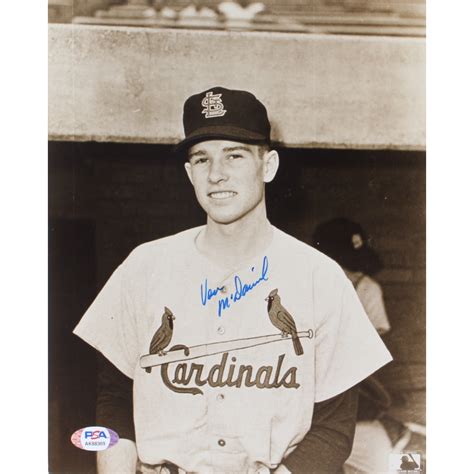 Von Mcdaniel Signed Cardinals 8x10 Photo Psa Pristine Auction
