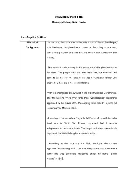 Community Profiling Pdf