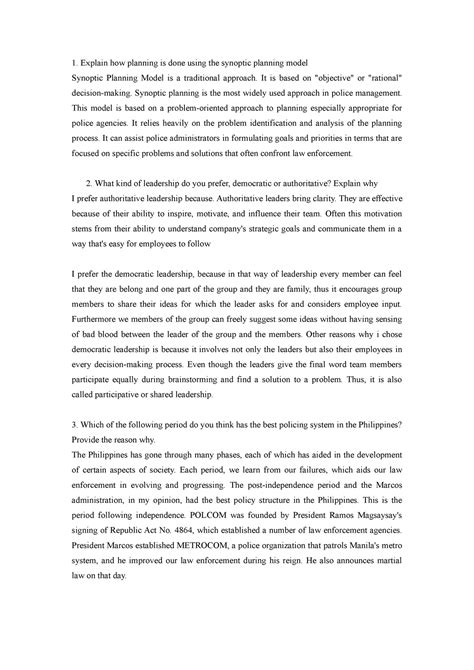 Er7 Criminology Lecture 21 Chapter 7 Explain How Planning Is Done