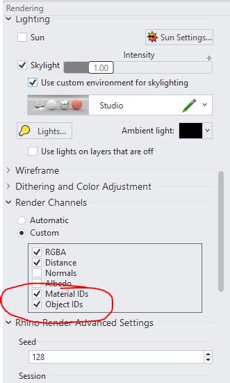 Rhino Render Material And Object Id Rendering Mcneel Forum