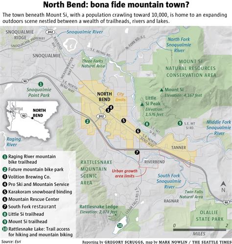 North Bend Map