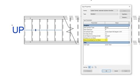 stairs arrow bug autodesk community