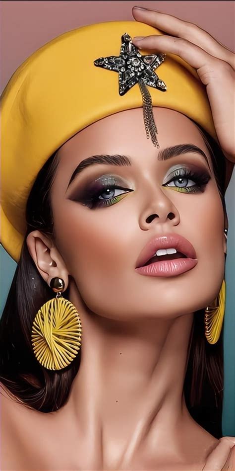 Pin Di калейдоскоп Su девушки в шляпке Donne Di Bellezza Donna
