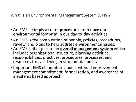 Environment Management System Awareness Training Ppt