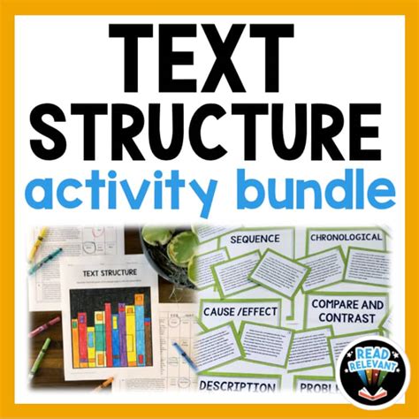 Text Structure Worksheets Task Cards Activities Color By Number