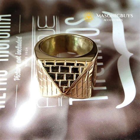 Unique Massive Pyramid Shape Masonic Ring Masonicbuys