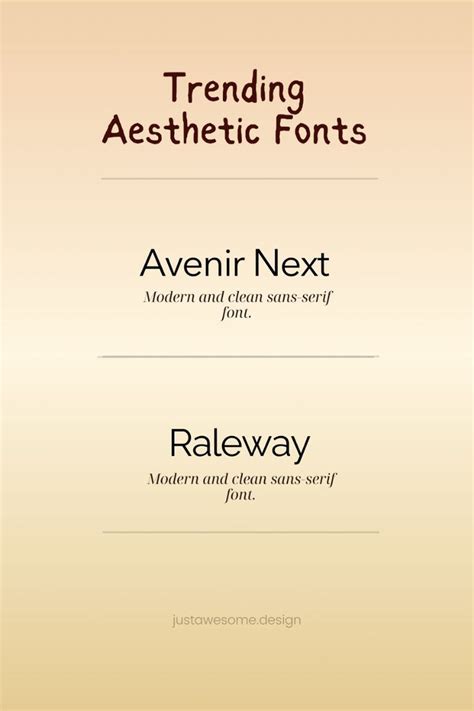Aesthetic Fonts For Logo Design