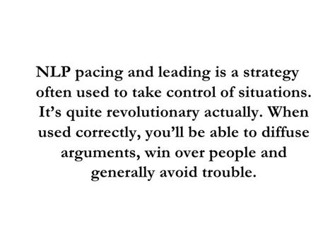 Nlp Pacing And Leading Techniques Anyone Can Easily Do