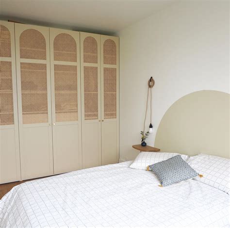 White Arched Wardrobe For Elegant Bedroom Storage