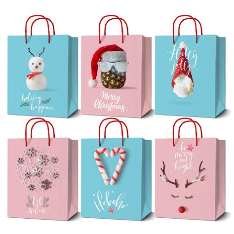 Easykart Labels 12 Pack 9 Medium Christmas T Bags Spot