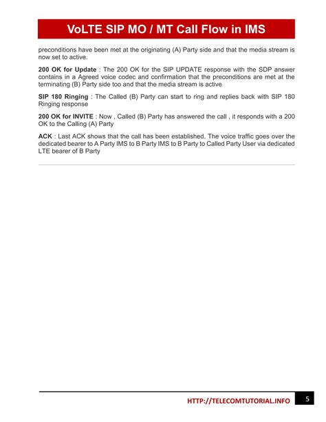 D04volte Sip Call Flow Mobile Originating Mo And Terminating Mtpdf