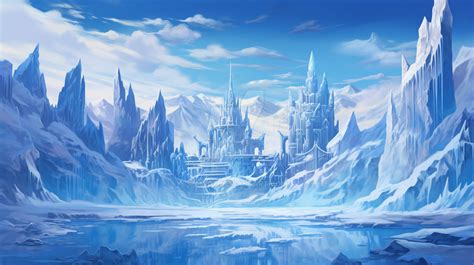 Fantasy Ice Castles The Snow Queens Castle Fantasy Art By Giada