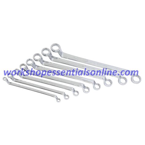 Offset Ring Spanner Set Metric 6 22mm 8 Piece Trident T212400