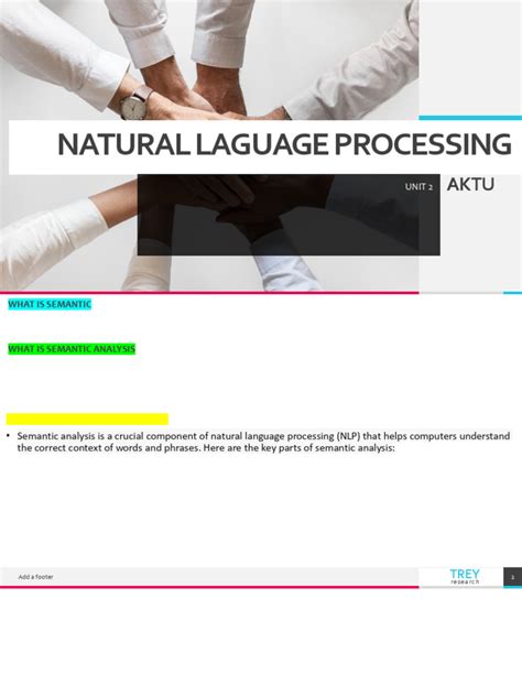 Natural Laguage Processing Unit 2 Pdf