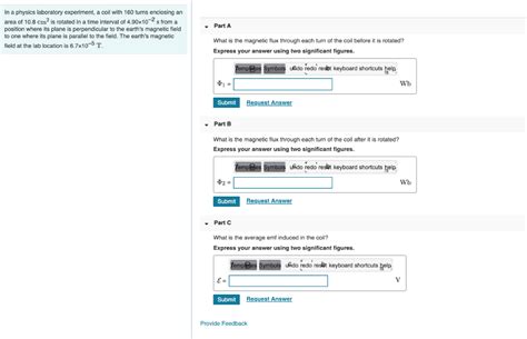 Solved Part A In A Physics Laboratory Experiment A Coil Chegg