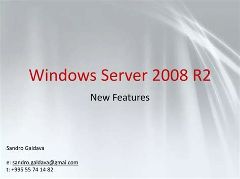 PPT Windows Server R PowerPoint Presentation Free Download ID
