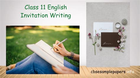 Class 11 English Invitation Writing Format Examples Topics Exercises