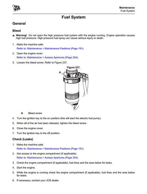 Jcb Js300 Js330 Js360 Js370 Tier 2 Dieselmax Engine Excavator Service