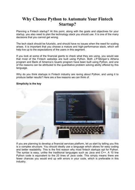 Ppt Python In Fintech Powerpoint Presentation Free Download Id