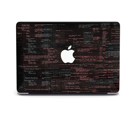Coding Programming Code Macbook Air M4 Case Cyber Punk Retro Red Text Mac Pro 15 2025 Case