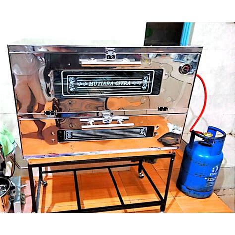 Jual Oven Gas Stenlis Stenlis Tebal 0 4mm Stenlis Premium Kaca Bermerk 90x55x65cm Shopee