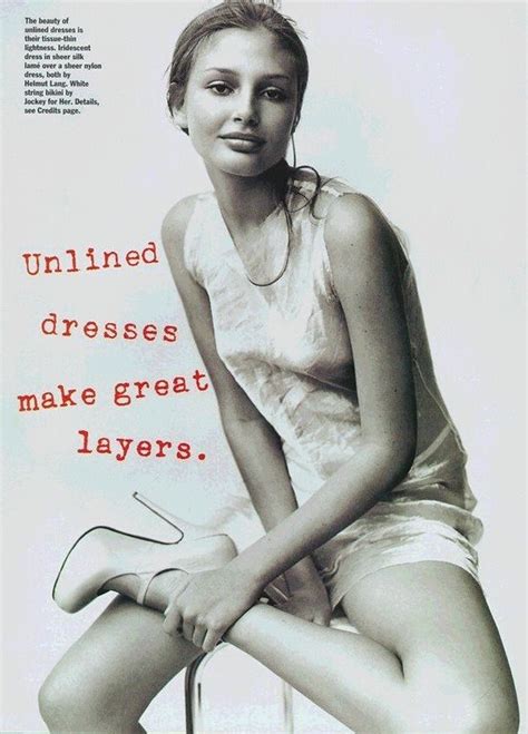 Bridget Hall In Helmut Lang Bridget Hall Mario Testino Editorial Fashion