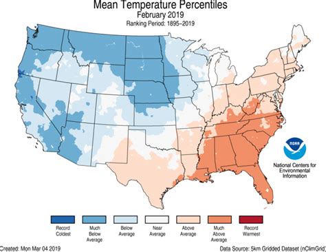 Noaa Wettest Winter On Record For The Us Climate And Agriculture In