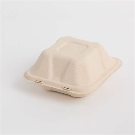 Bagasse Clamshell Disposable Biodegradable Sugarcane Bagasse Clamshell