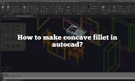 How To Make Concave Fillet In Autocad