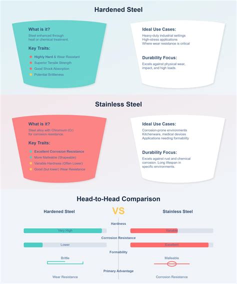Hardened Steel Vs Stainless Steel A Comprehensive Comparison Artizono