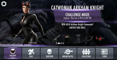 Arkham Knight Catwoman Challenge For Injustice Mobile Injusticeonline