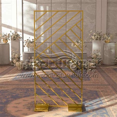 Metal Wedding Backdrop Twill Design Background