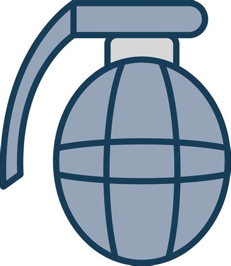 Grenade Line Filled Grey Icon 43466751 Vector Art At Vecteezy