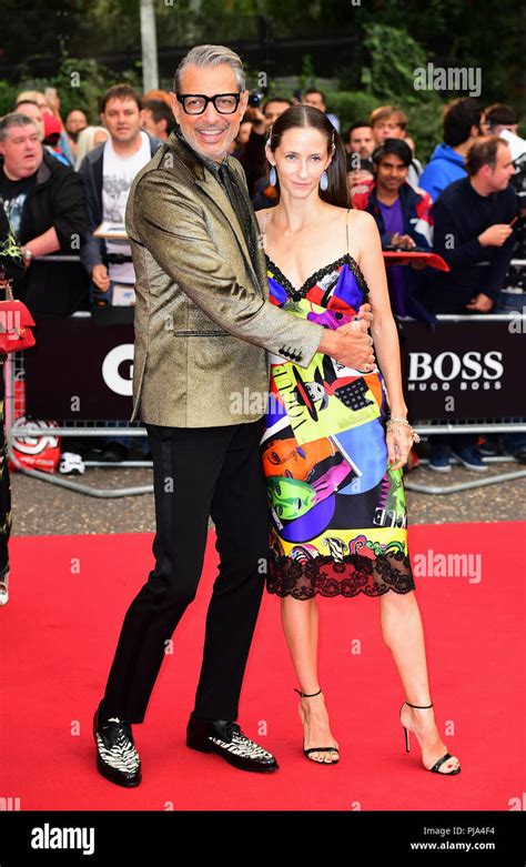 Jeff Goldblum And Wife Emilie Livingston Arriving For The Gq Men Of The