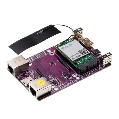 Raspberry Pi Cm4 4g Io Board Dual Network Development Board W 4g Lite Module Robotshop
