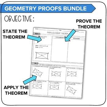 Geometry Theorems Proof And Practice Bundle Differentiated By Rise
